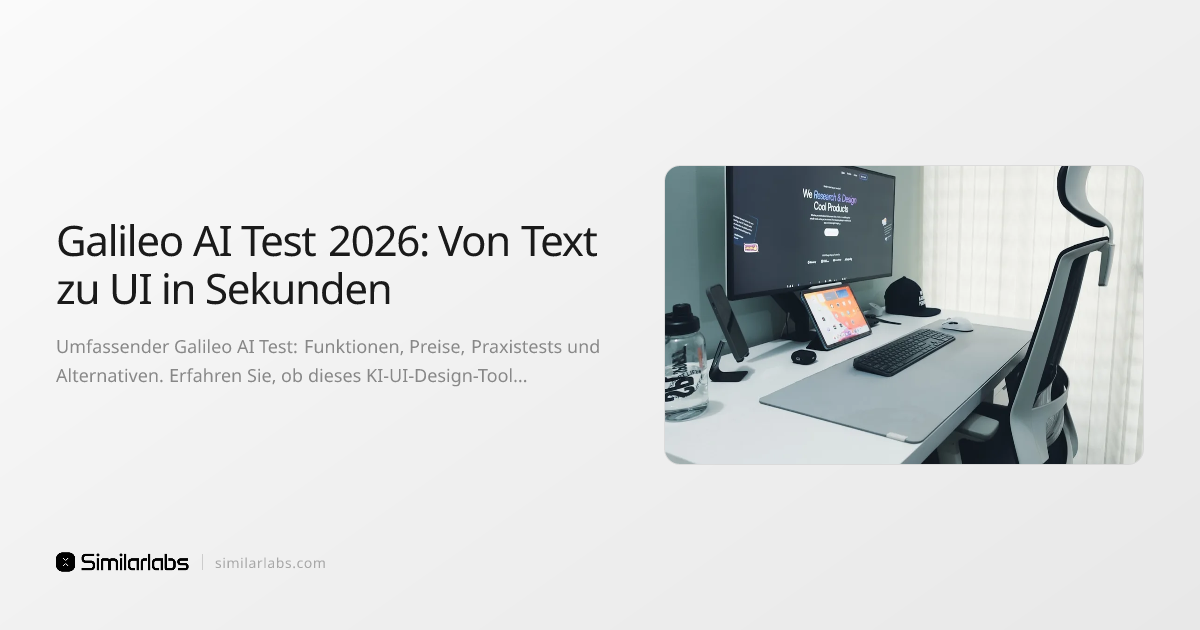 Galileo AI Test 2026: Von Text zu UI in Sekunden | SimilarLabs