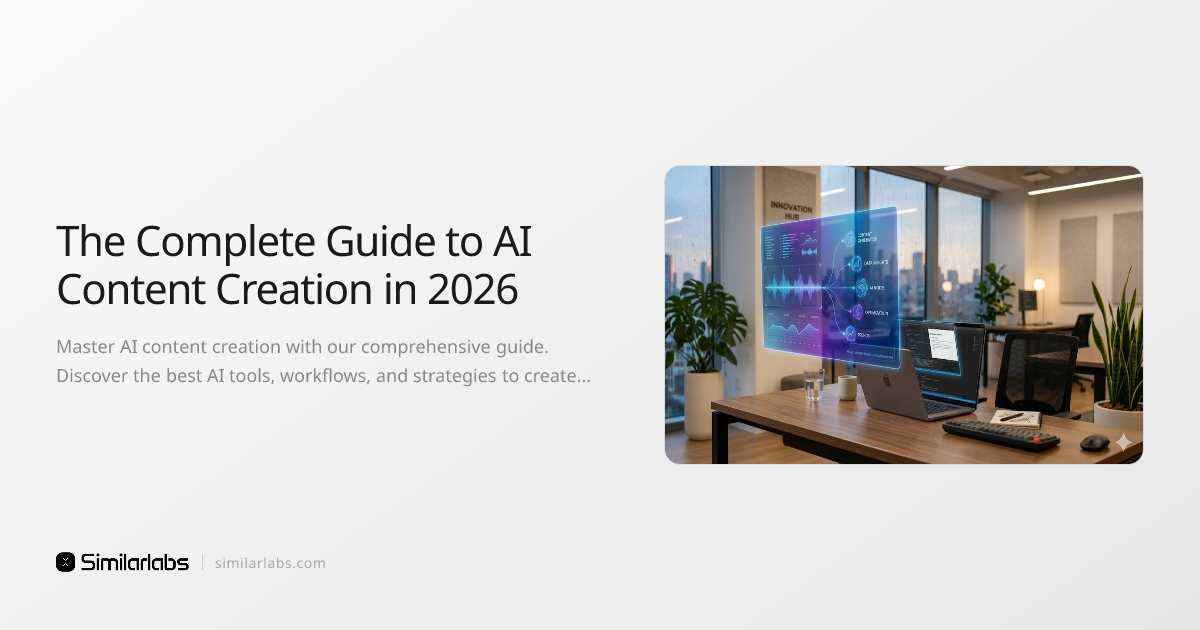 The Complete Guide to AI Content Creation in 2026 | SimilarLabs