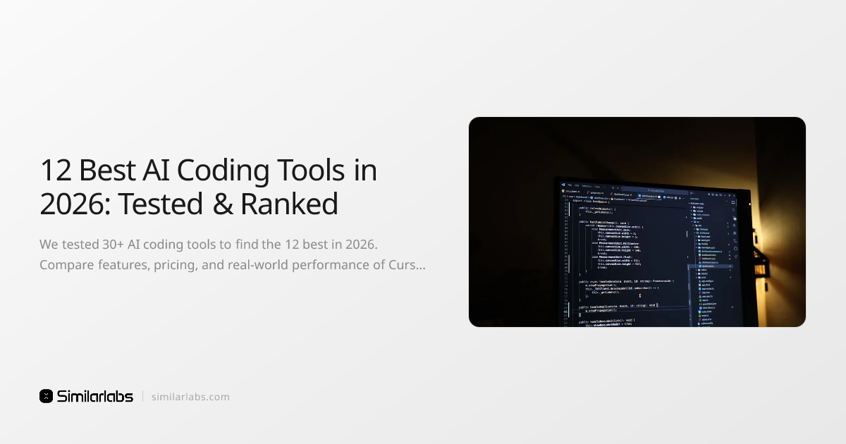 12 Best AI Coding Tools in 2026: Tested & Ranked | SimilarLabs