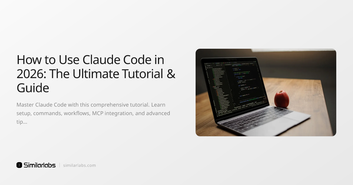 How to Use Claude Code in 2026: The Ultimate Tutorial & Guide | SimilarLabs