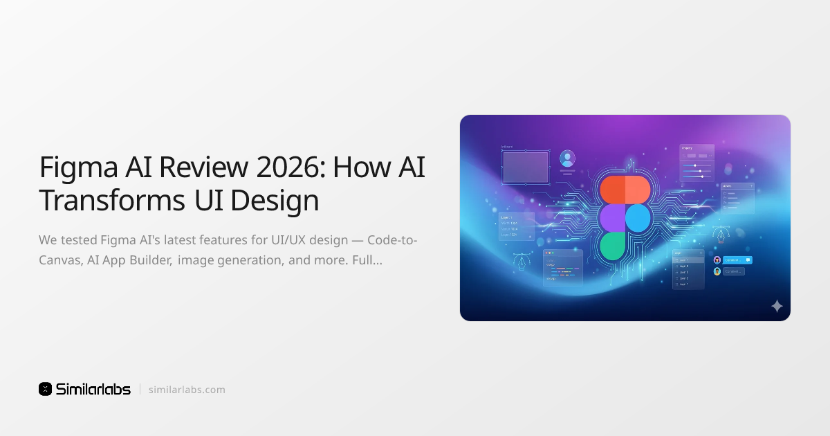 Figma AI Review 2026: How AI Transforms UI Design | SimilarLabs
