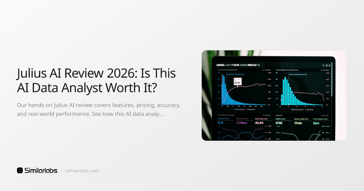 Julius AI Review 2026: Is This AI Data Analyst Worth It? | SimilarLabs