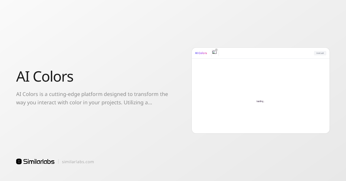 AI Colors - Transform your color selection process effortlessly ...
