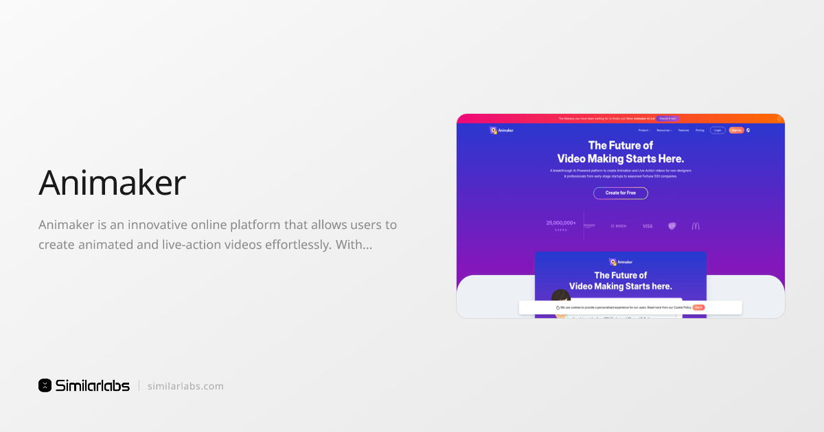 Animaker - Create stunning animated videos in minutes | SimilarLabs