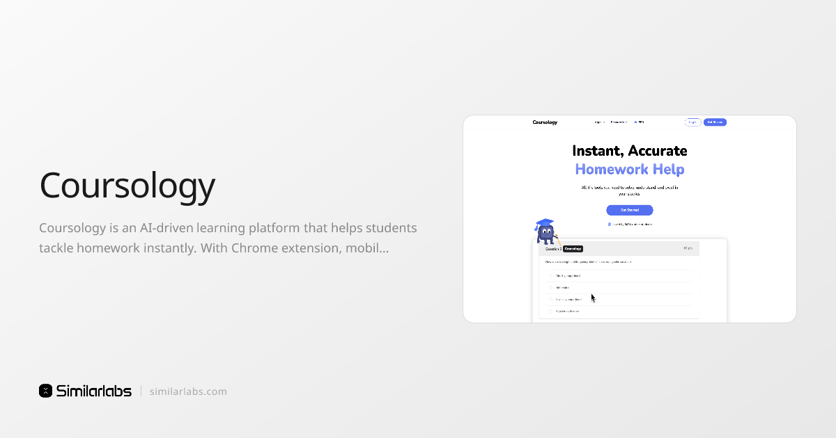 Coursology - AI-Powered Homework Help for Students | SimilarLabs