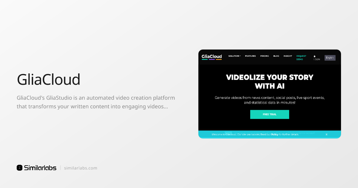 GliaCloud - Create stunning videos effortlessly | SimilarLabs