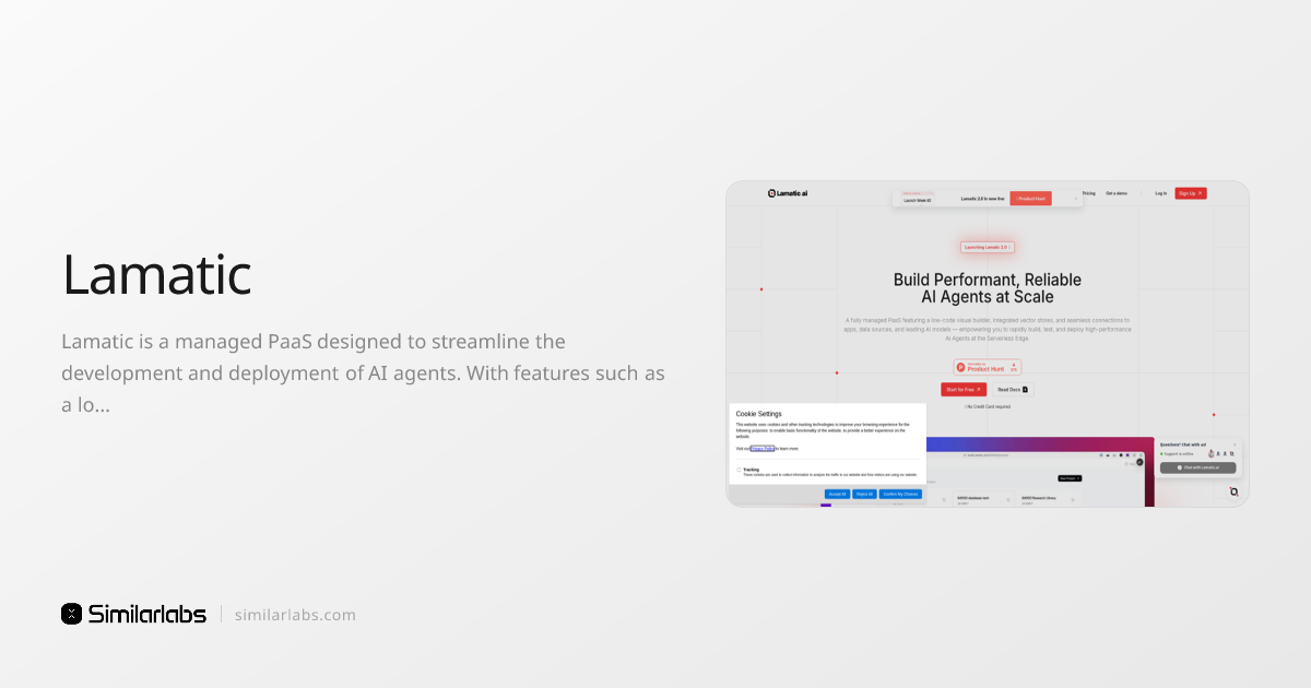 Lamatic - Build AI agents instantaneously | SimilarLabs