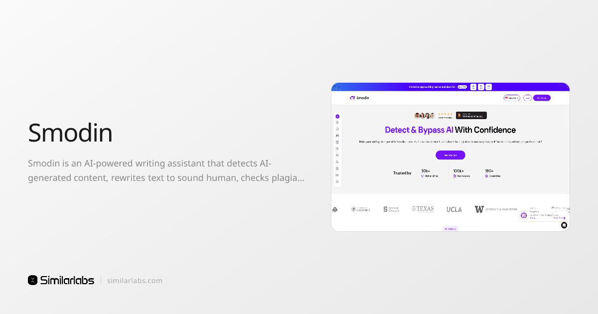 Smodin - AI-powered writing enhancement platform for content creation ...