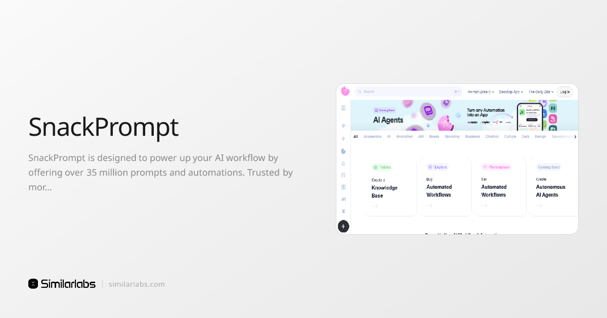 SnackPrompt | SimilarLabs