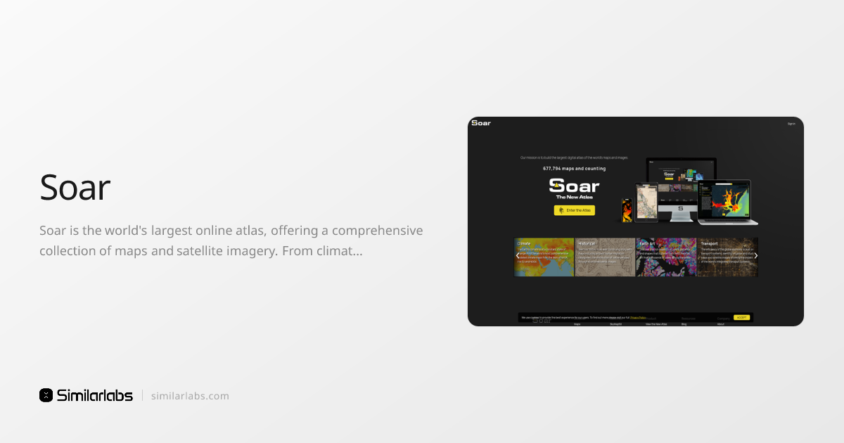 Soar - Explore and share global maps | SimilarLabs