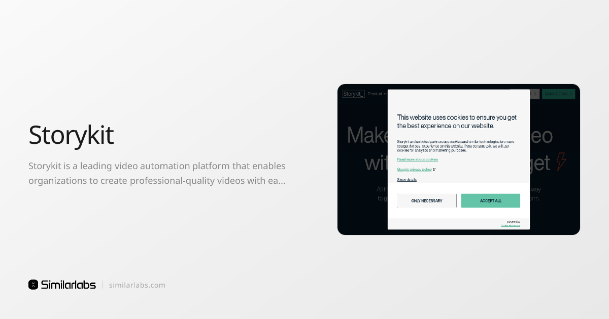 Storykit - Create videos effortlessly and efficiently | SimilarLabs