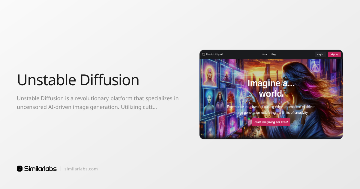 Unstable Diffusion - Unlock your creativity with AI-driven imagery ...