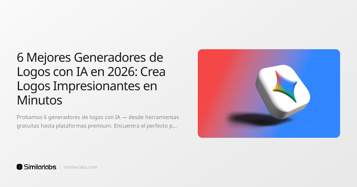 6 Mejores Generadores de Logos con IA en 2026: Crea Logos ...