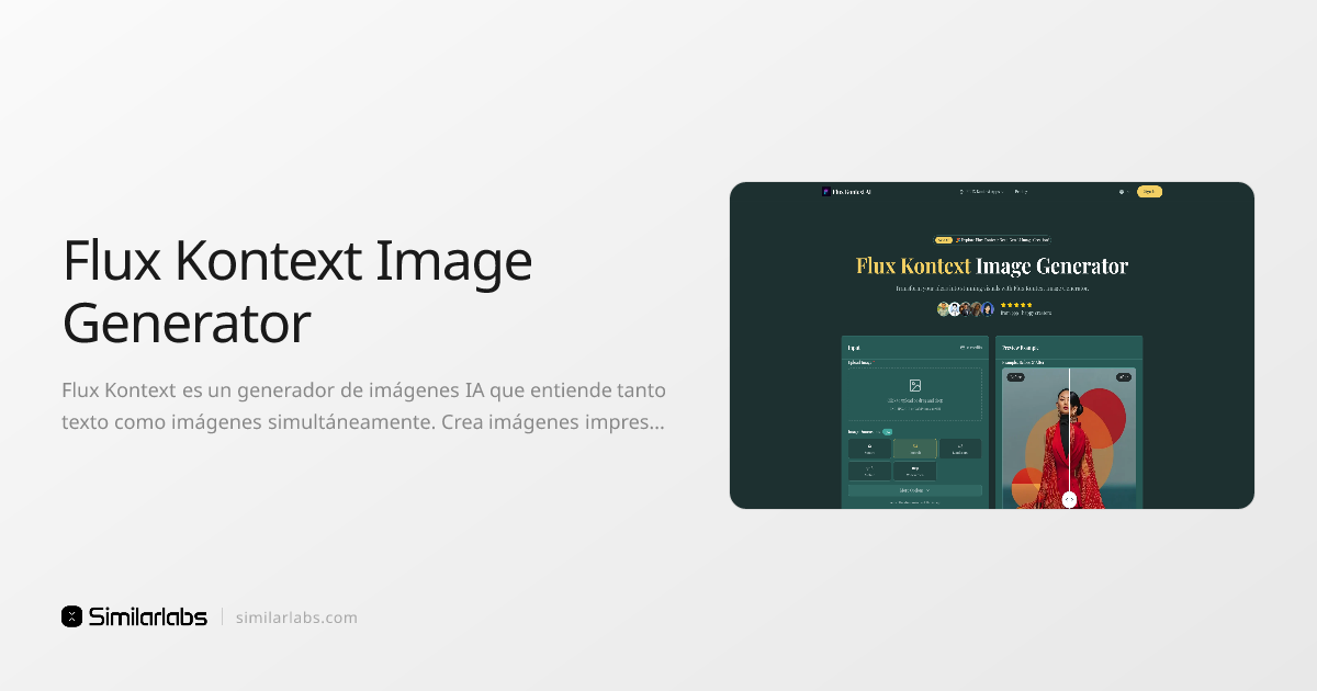Flux Kontext Image Generator - Generación y edición de imágenes ...