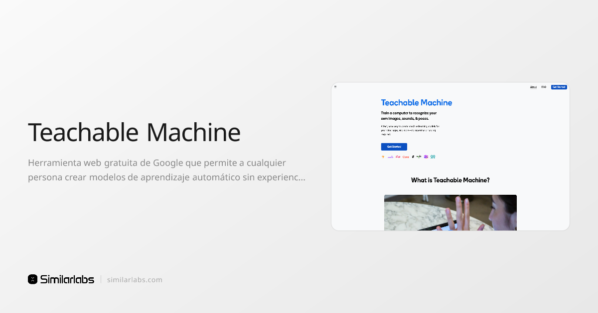 Teachable Machine - Herramienta gratuita de aprendizaje automático sin ...