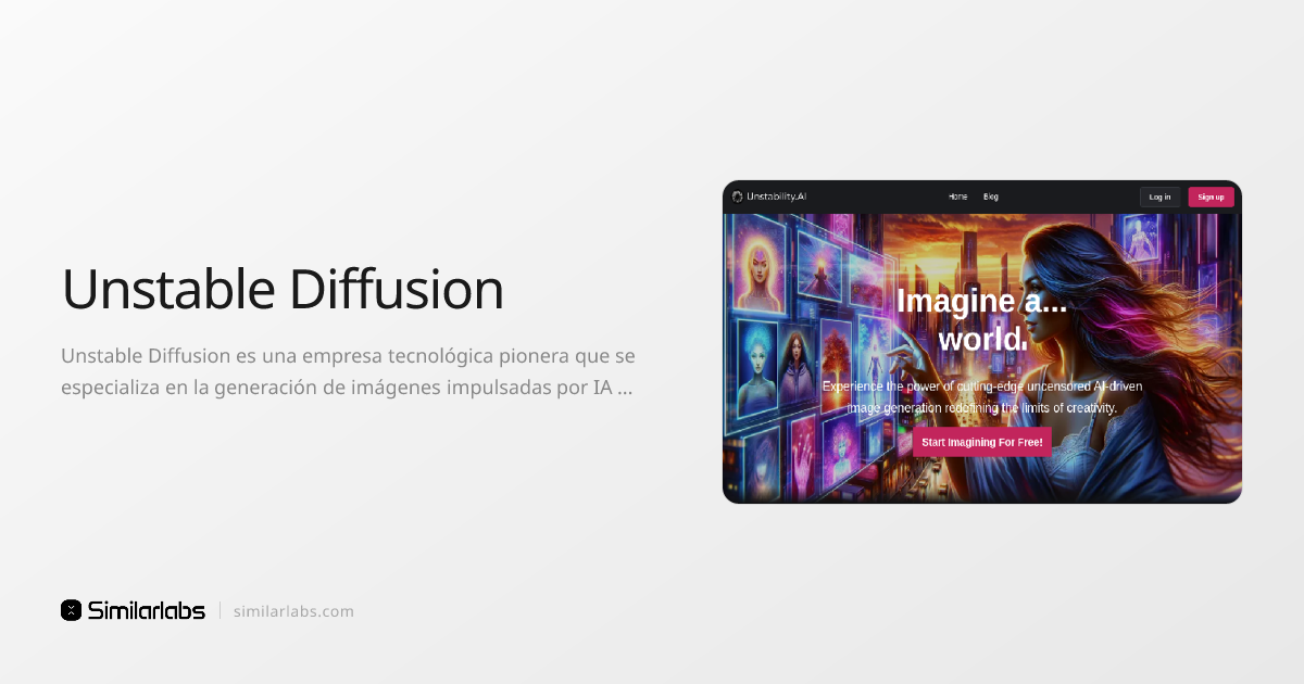 Unstable Diffusion - Generación de imágenes ilimitadas con IA sin ...