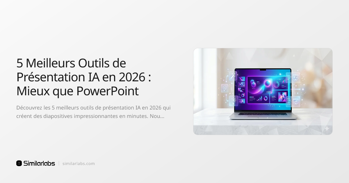 5 Meilleurs Outils de Présentation IA en 2026 : Mieux que PowerPoint ...