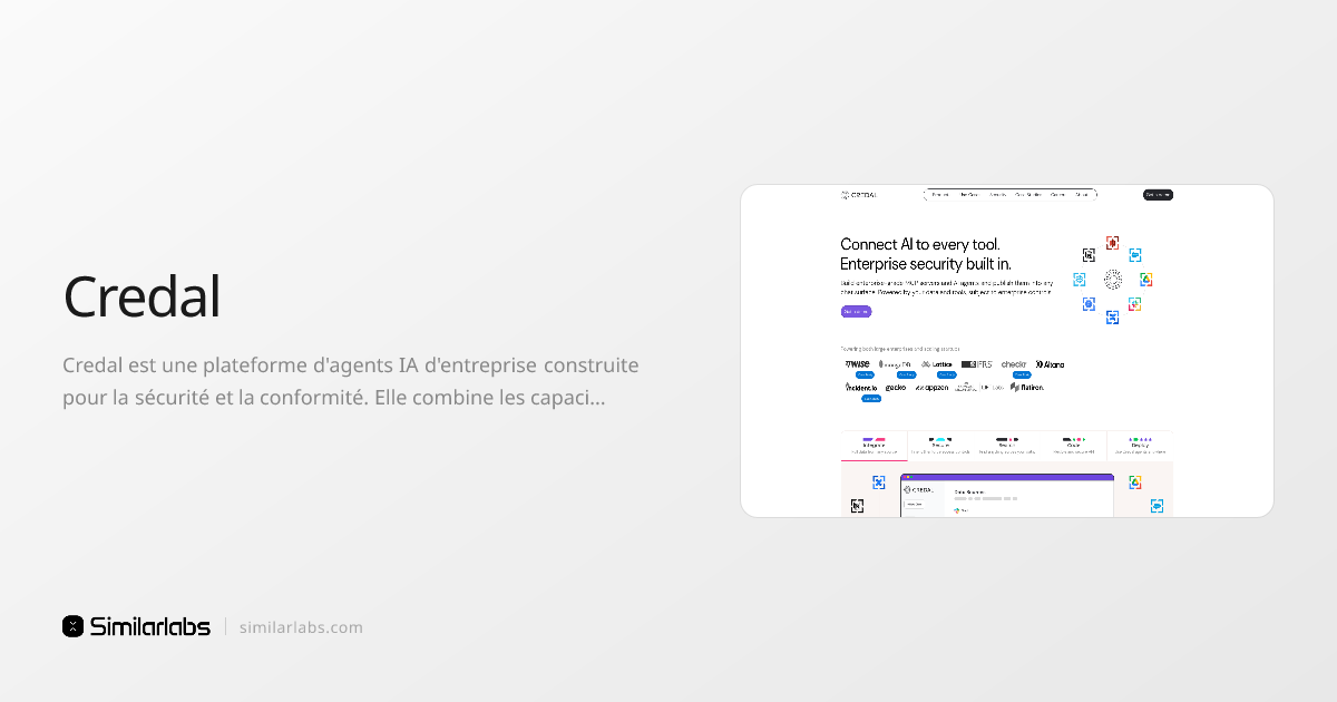 Credal - Plateforme d'agents IA d'entreprise avec sécurité intégrée ...
