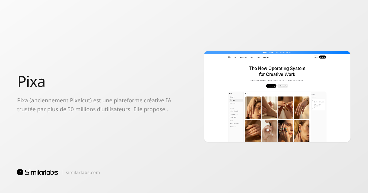 Pixa - Votre plateforme créative tout-en-un boostée à l'IA | SimilarLabs